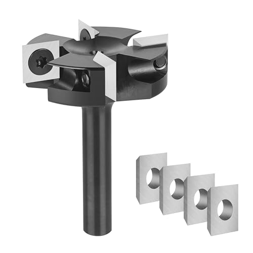 SpeTool 4 FLUTES SPOILBOARD 40MM DIA x 8MM SHANK ROUTER BIT WITH 4 BLADES