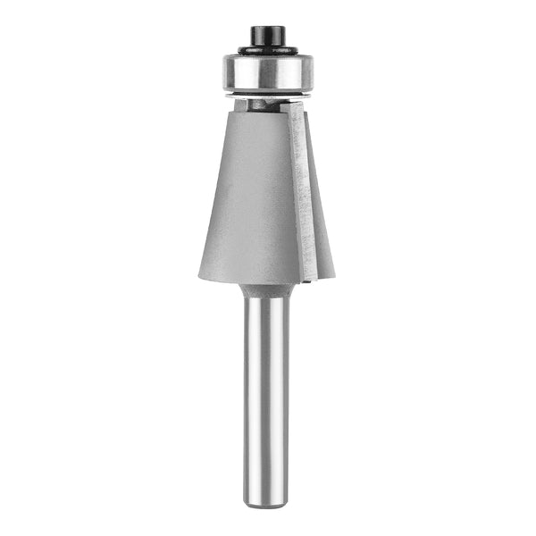 SpeTool Carbide Tipped Chamfer 11.25D 7/8" Dia 1/4" SHK Bearing Router Bit