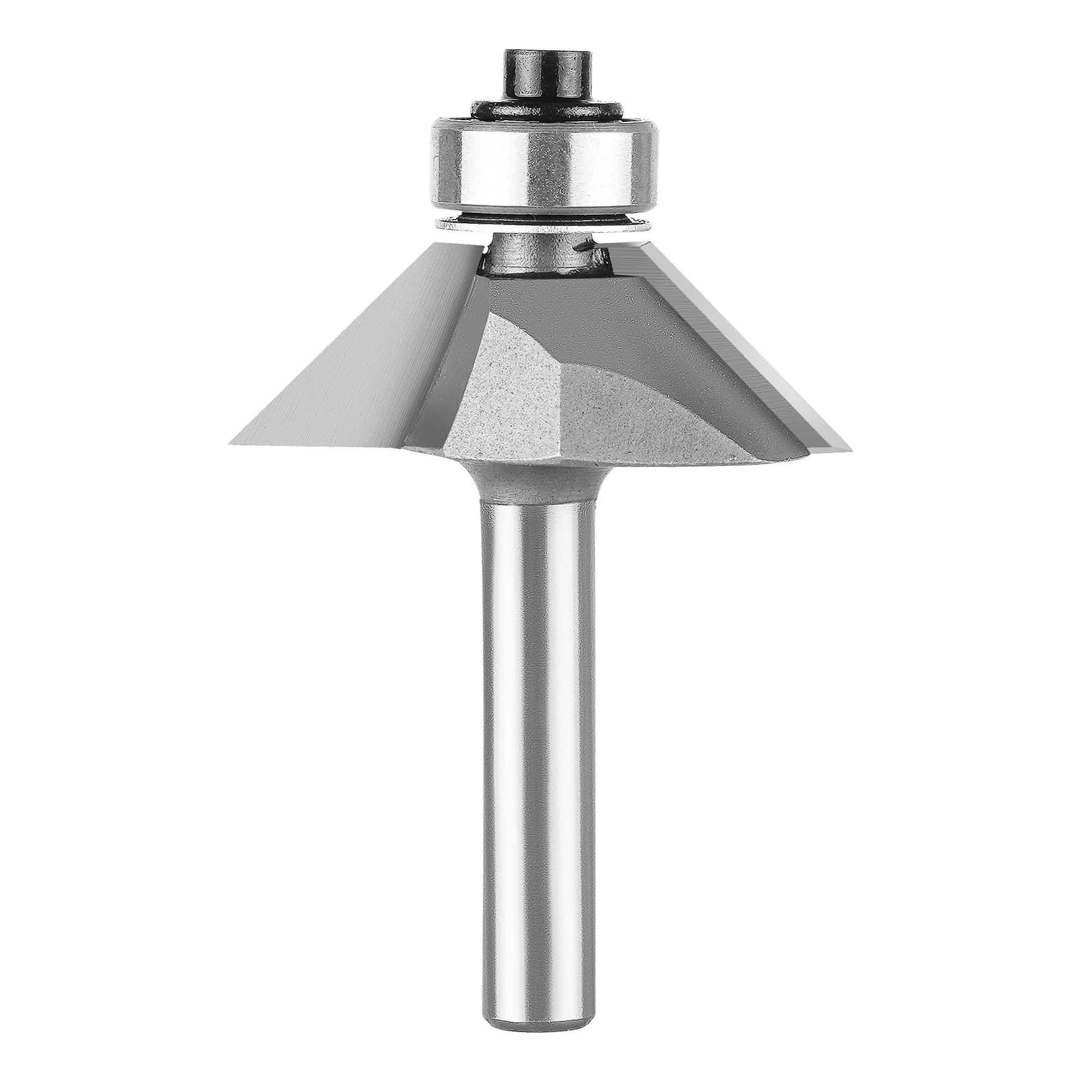 SpeTool Carbide Tipped Chamfer 45D 1-3/8" Dia 1/4" SHK Bearing Router Bit