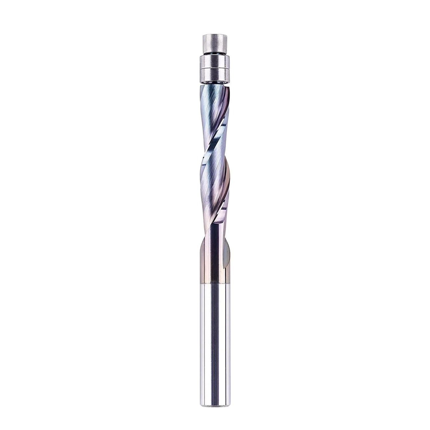 SPE-X Coated 1/4 Dia 3" Long Up Cut Flush Trim Router Bit SpeTool