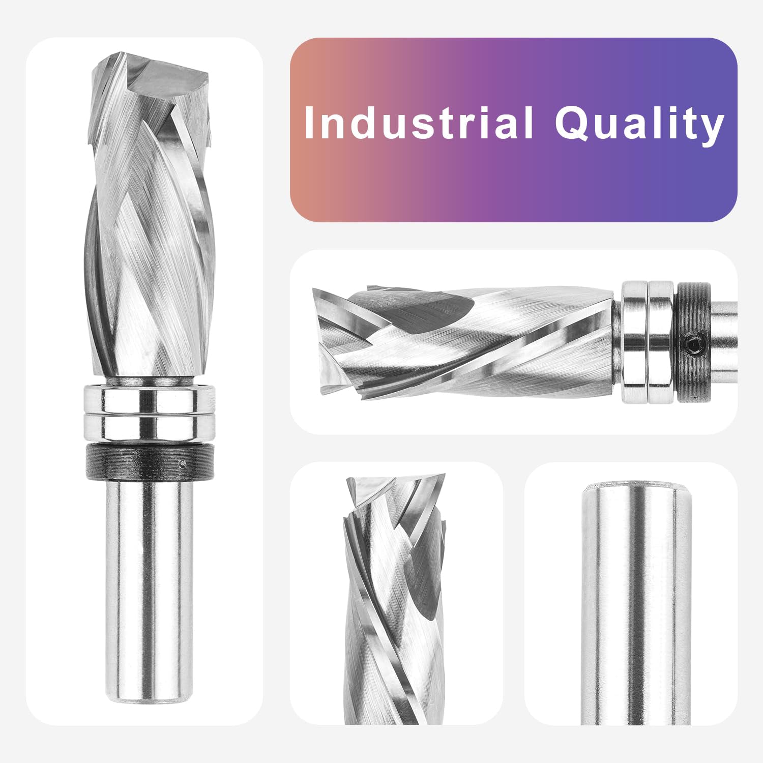 SpeTool 3/4 Dia 1/2 SHK Flush Trim Compression Top Bearing Router Bit SpeTool 3/4 Dia 1/2 SHK Flush Trim Compression Top Bearing Router Bit