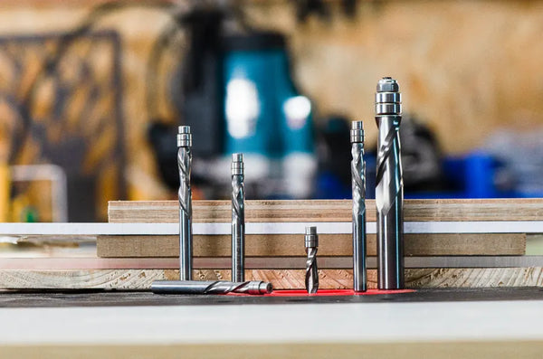 SpeTool SC 1/4 Inch Dia 3 Long Compression Flush Cut Router Bit