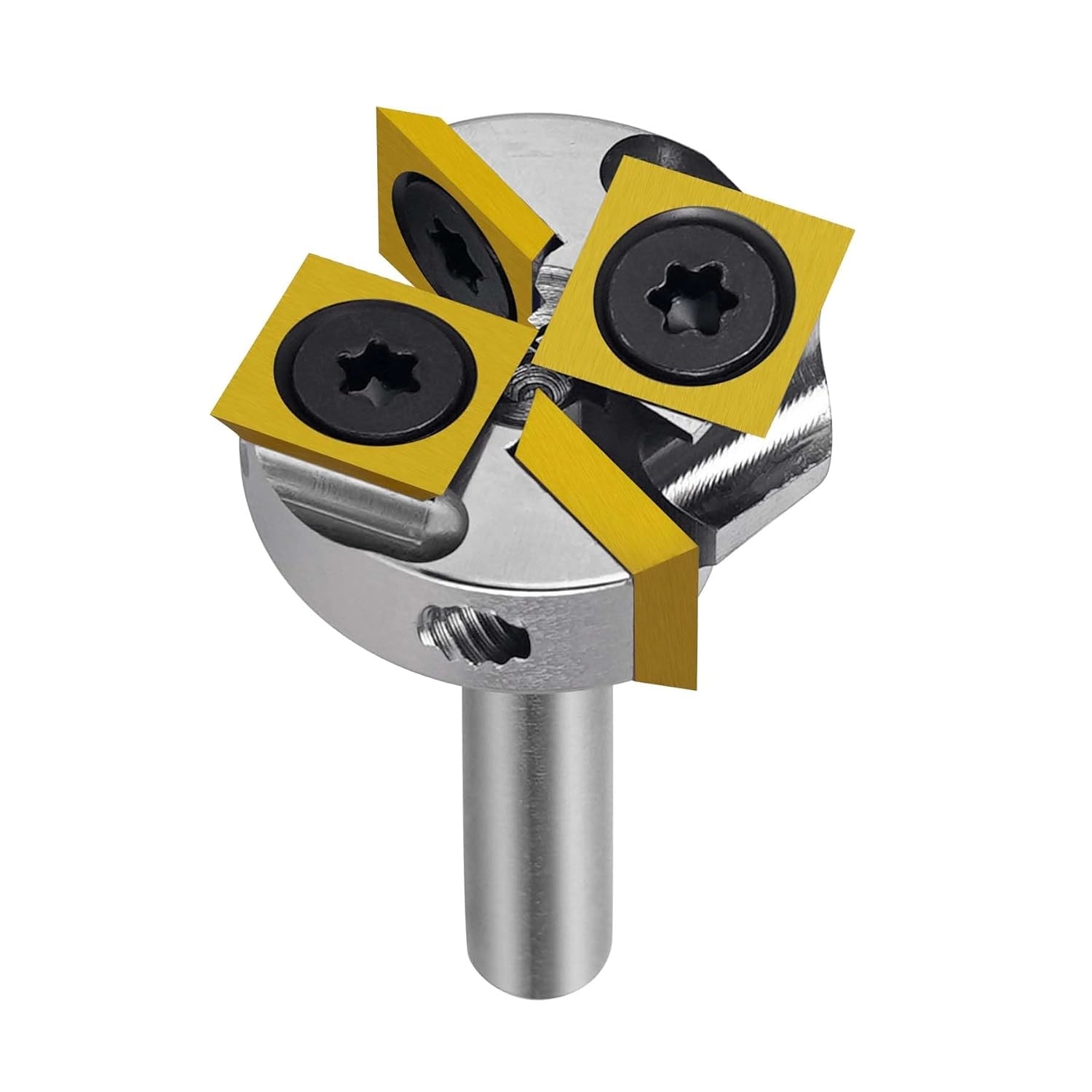 SpeTool 1" CNC Surfacing Router Bit, 1/4" Shank 2+2 Carbide Insert