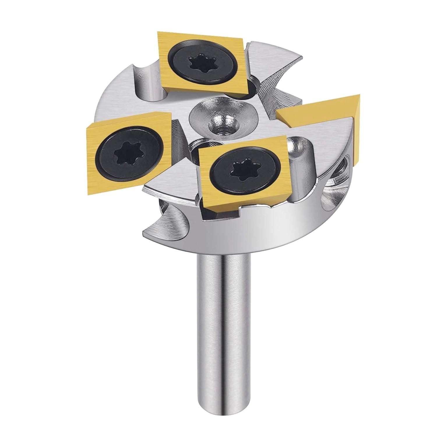 SpeTool 1/4" Slab Flattening Router Bit, 2+2 Carbide Insert, 1-1/4" Dia