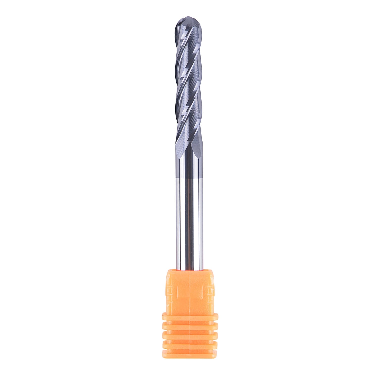 SpeTool 4 Flute 1/4 Dia 3 Inch Long SC Ball Nose End Mill Metal Cut SpeTool 4 Flute 1/4 Dia 3 Inch Long SC Ball Nose End Mill Metal Cut