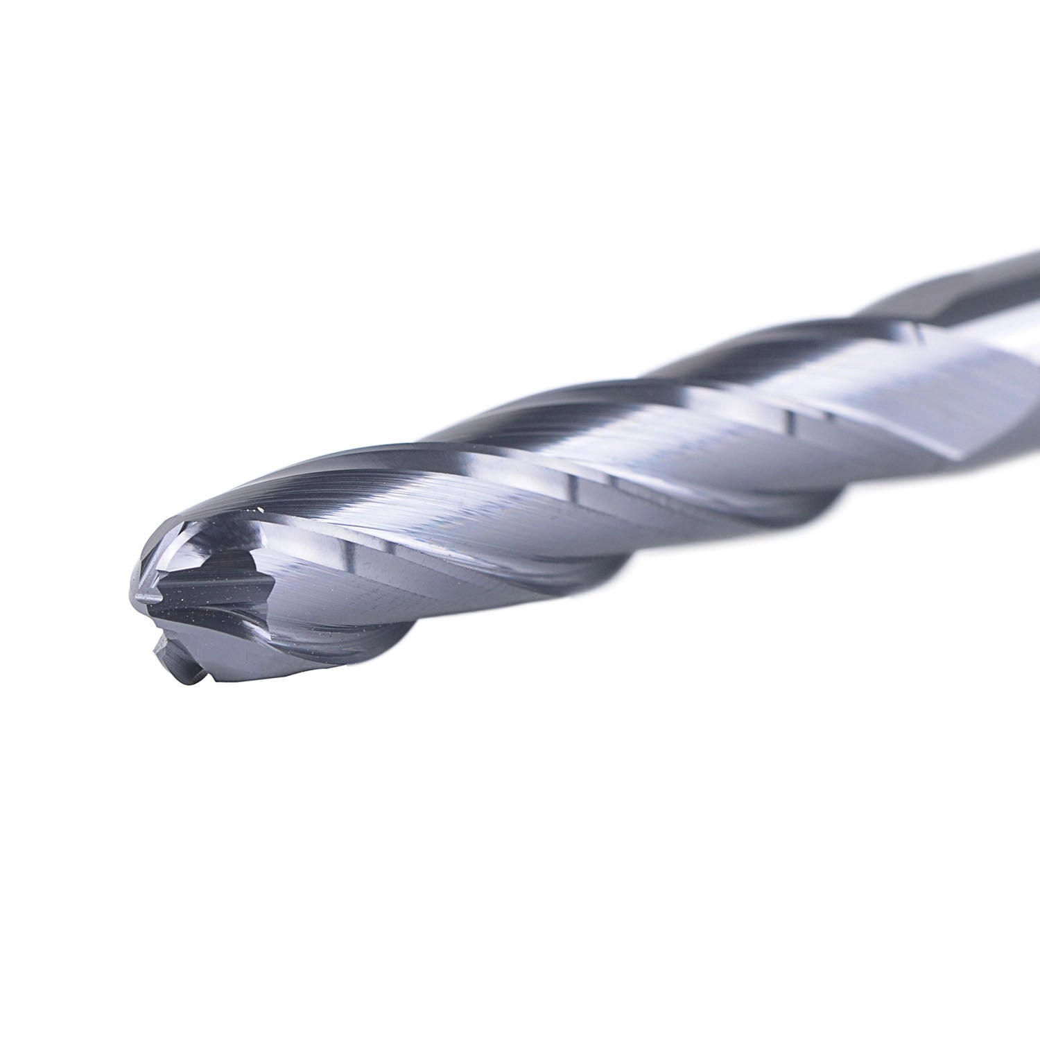 SpeTool 4 Flute 1/4 Dia 3 Inch Long SC Ball Nose End Mill Metal Cut SpeTool 4 Flute 1/4 Dia 3 Inch Long SC Ball Nose End Mill Metal Cut