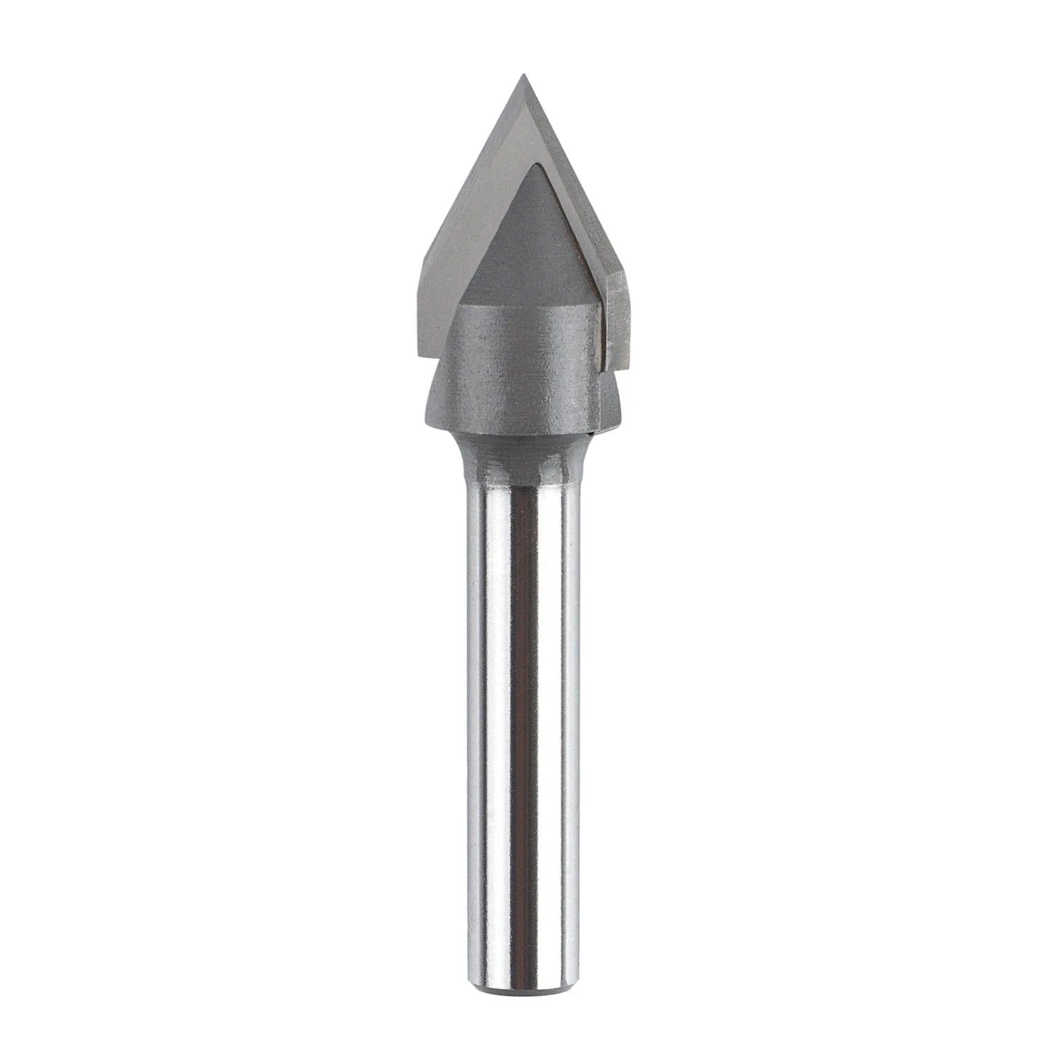 SpeTool Carbdie Tip V Groove 1/2 Dia 1/4 inch shank 60 Deg Router bit